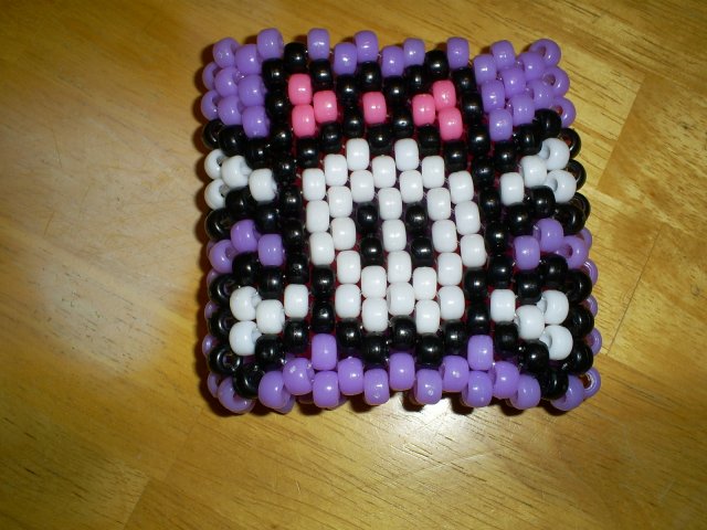 Girlie Skull cuff by KandiJunkie69 - Kandi Photos on Kandi Patterns